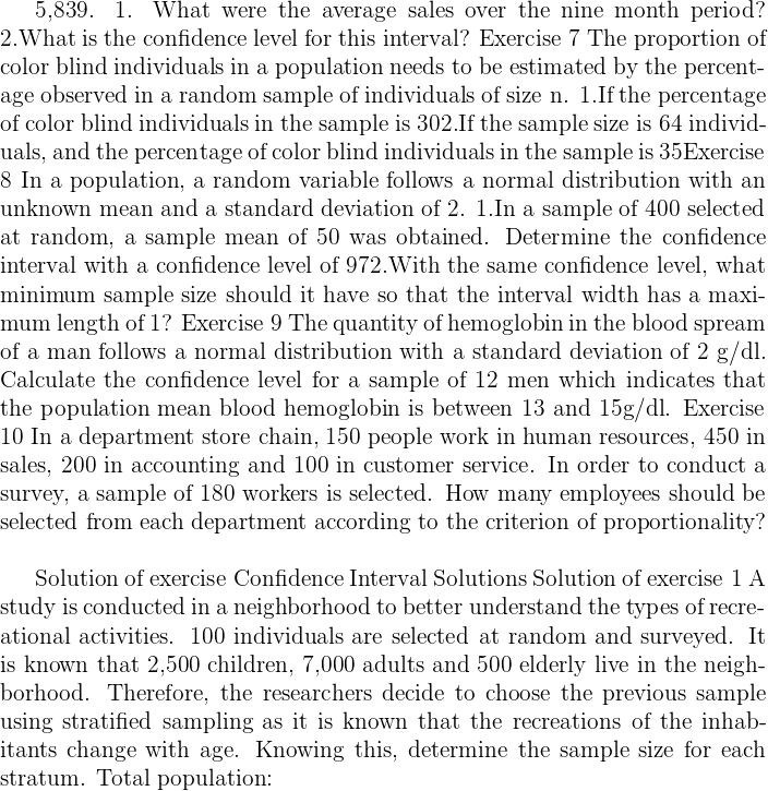 Confidence Interval Problems | Superprof