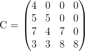 4x4 Determinant | Superprof